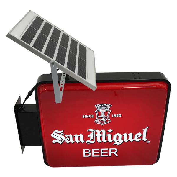 Quality Outdoor Solar Powered Light Box , LED Acrylic Light Box Advertising Display for sale