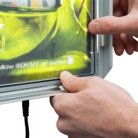 China Aluminum Snap Frame Light Box — A1 A2 A3 A4 Poster Display, Snap Open Sides for sale