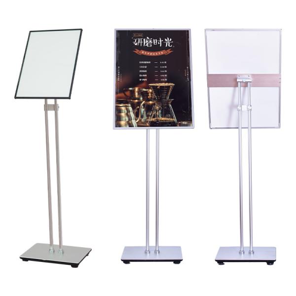 Quality Floor Stand Glass Advertising LED Light Box For Poster Display for sale