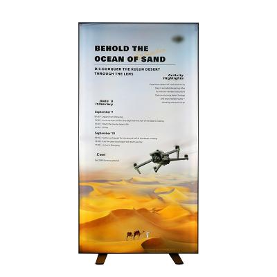 China Soft Film Stand Light Box Advertisement Display Aluminum Poster For Bars Pubs Restaurant for sale