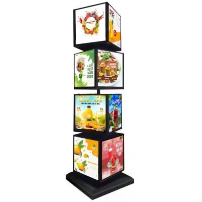 China Aluminum LED Freestanding Light Box Display Stand Advertising Sign for sale