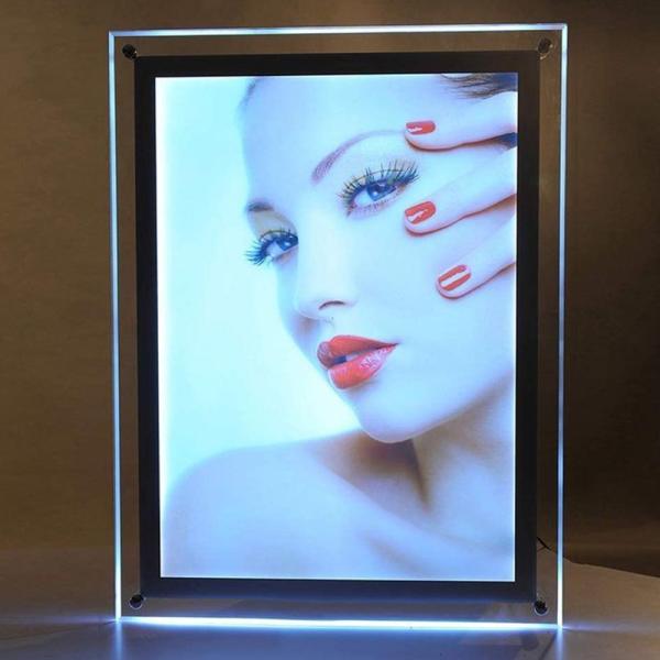 Quality Crystal Light Box Slim Acrylic LED Light Box Signage For Advertising Display for sale