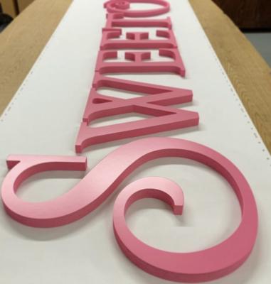 China Custom Flat Cut Letters Advertising Sign 3D PVC Foam Board Signage for sale