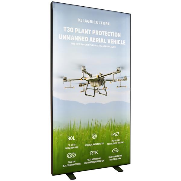 Quality Double Side SEG Fabric Lightbox Custom Slim Free Standing Light Box For for sale