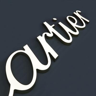China Custom Gold Frame 3D LED Channel Letters Backlit Illuminated Signage for Brand Storefront for sale