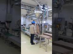 Enchimento semi automático do equipamento da máquina de enchimento do pó do eixo helicoidal que pesa a embalagem