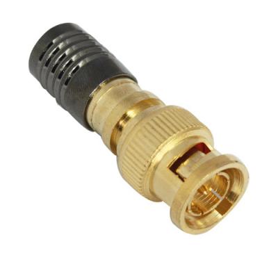 Cina Rame e connettore coassiale placcato dorato del CCTV del maschio di compressione BNC con un Pin in vendita