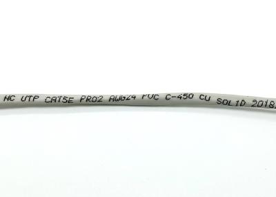 Cina CAT5E Unshielded 2 paia di Cat5e del cavo PR02 0,5 in serie del PVC di rame puro torto di Gray in vendita
