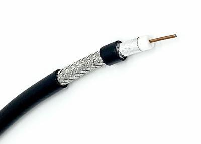 Cina RG6U 75 schermo del doppio dell'AWG CCS del cavo coassiale 18 di ohm per le Telecomunicazioni di CATV in vendita