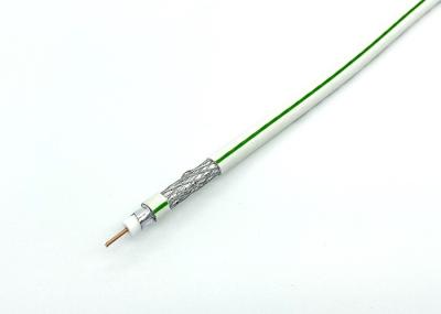 Cina CU di SAT703B 1.13mm una linea di 75 di ohm del cavo coassiale strisce di verde per il satellite SATV in vendita