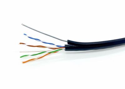 Cina Cavo flessibile aereo della rete d'acciaio solida di UTP CAT5E MS1.2 del PE, cavo schermato all'aperto di CAT5E in vendita