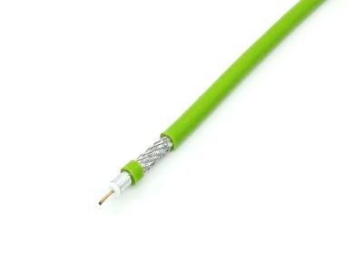 Cina RG6U 75 norma del PVC CATV SYWV-75-5 di verde dell'AWG CCS del cavo coassiale 18 di ohm in vendita