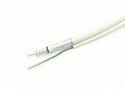 Cina RG6-M un cavo autosufficiente da 75 ohm, cavo coassiale di CATV 75 ohm con il messaggero d'acciaio galvanizzato in vendita