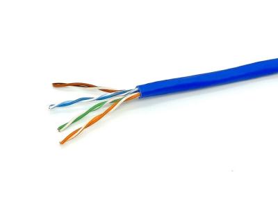 Cina 4 paia 24AWG scoprono BC il cavo torto PVC dell'interno del blu del solido del cavo di rame alla rinfusa CAT5E in vendita