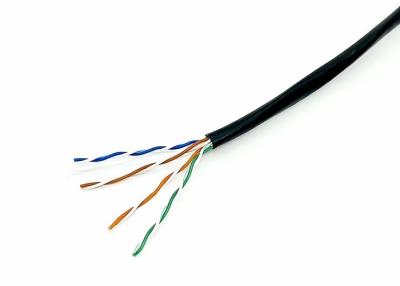 Cina Guaina resistente UV di PE-UV UTP alla rinfusa CAT5E del PE nero del cavo impermeabile in vendita