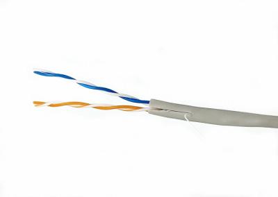 Cina CAT5E Unshielded 2 paia di Cat5e del cavo PR02 0,5 in serie del PVC di rame puro torto di Gray in vendita