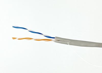 Cina CAT5E Unshielded 2 paia di Cat5e del cavo PR02 0,5 in serie del PVC di rame puro torto di Gray in vendita