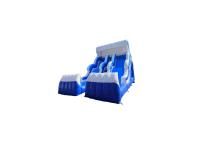 Quality Waves Water Two Inflatable Slides White And Blue With Two Pool for sale