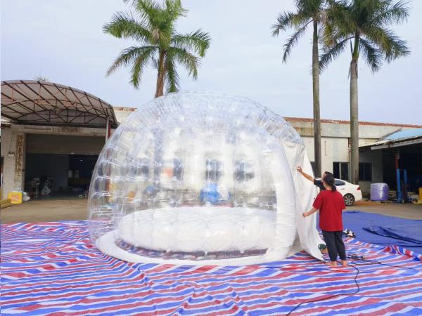 Quality Transparent Inflatable Bubble House For Family Camping Activities for sale
