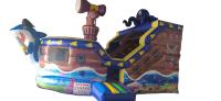 Quality Commercial Grade Inflatable Dry Slide for Pirate Ship Theme for sale