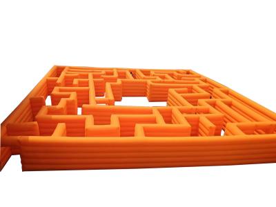Cina Orange 100SQM Parco esterno Parco giochi labirinto gonfiabile In vendita in vendita