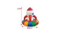 China Inflatable Indoor Playground Games Electric Spin Rocket For Kids for sale