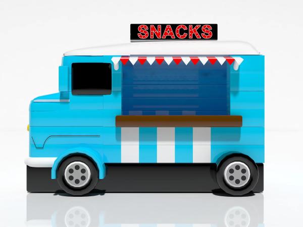 Quality Outdoor Inflatable Games Blue Car Snack Food Tent For Rental Sale for sale