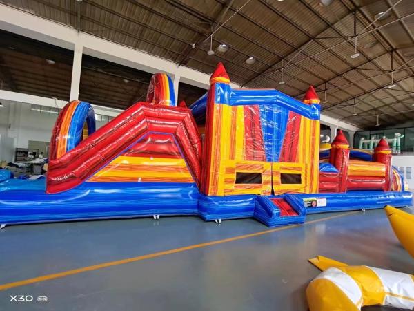 Quality Children Inflatable Bounce House And Slide Customized With Pool Stopper for sale