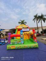 Quality Fun Park Dry Inflatable Bouncy Slides With Candy Shop Theme for sale