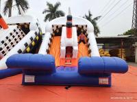 Quality Ship Style Double Sided Inflatable Slides With Wave Stopper for sale