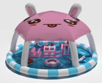 Quality Children Inflatable Water Pool Customized With Small Floating Toys for sale