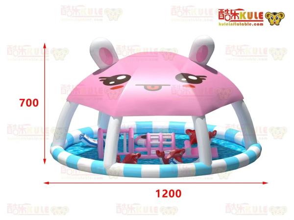Quality Children Inflatable Water Pool Customized With Small Floating Toys for sale