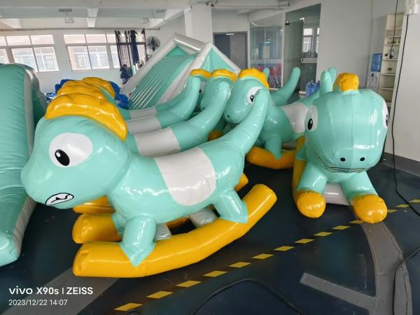 Quality Dinosour Small Inflatable Games Colorful For Indoor Soft Playground Toys for sale