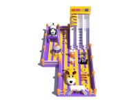 China Animals Theme Park Playground Inflatable Jumping Castle With Two Slides for sale