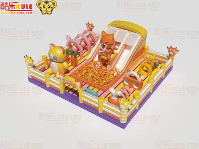 China Jumping Castle Inflatable park Bounce House With Big Ocean Pool for sale
