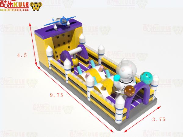 Quality Small Size Commercial Inflatable Obstacles Course Climbing Wall for sale