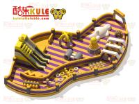 China Customized Irregular Shape Inflatable Castle ( Yellow & Purple ) for sale