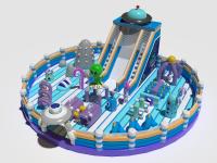China Space Theme Alien Inflatable Bouncy Castle For Children for sale