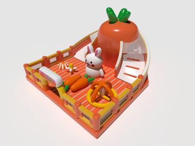 중국 고구마 토끼 붓는 성 오렌지 흰색 녹색 큰 슬라이드와 함께 판매용