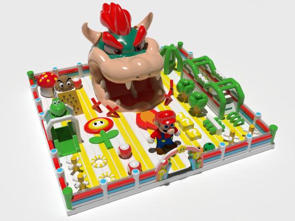Quality Kids Dragon Animals Inflatable Bouncy Castle With Obstacles for sale