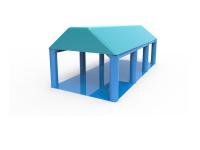 Quality Blue Outdoor Inflatable Tents Portable Air Structure Customized for sale