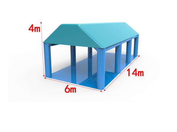 Quality Blue Outdoor Inflatable Tents Portable Air Structure Customized for sale