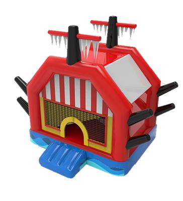 중국 작은 해적 선박 어린이용 부풀이 불타는 성 판매용