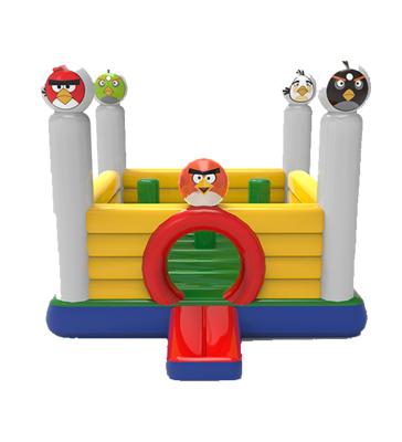 Cina Angry Birds Bouncer gonfiabile Castello saltante con pilastri in vendita