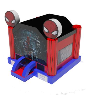 China Casa de salto inflable comercial con patrones de Spider-Man en venta
