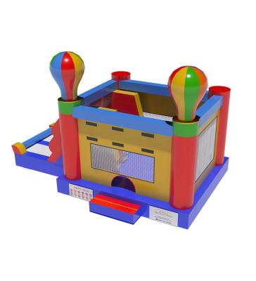 중국 핫 에어 풍선 테마 상업용 붓기용 작은 점핑 성 판매용