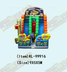 Quality Toxic Children Fun Park Inflatable Slide For Rentals for sale