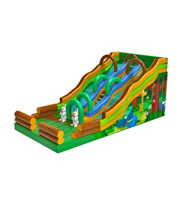 中国 子供 遊園地 膨らませられる 森の動物 スライド レンタル 販売のため