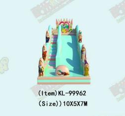 China Los siete enanos y Blancanieves, tobogán inflable para niños en venta