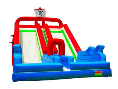 中国 子供のための遊び場 膨張式 2 レーン 大きなスライド レンタル 販売のため